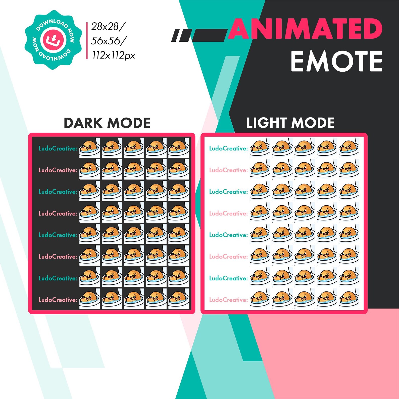 Animated Potato Toilet Emote, Cute Potato Flush Emote for Twitch ...