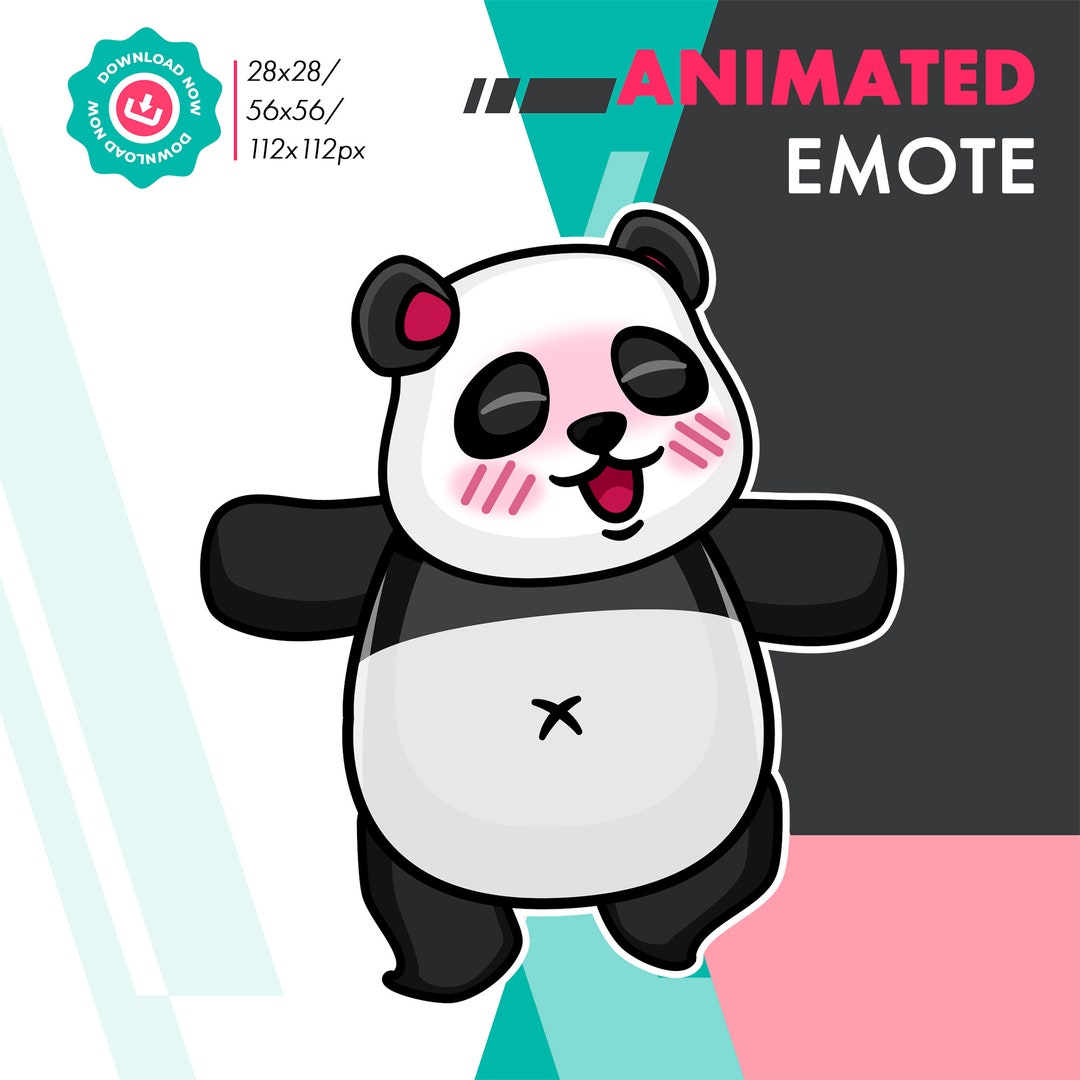 Animated Panda Dance Emote, Cute Panda Jam Emote for Twitch Streamers ...