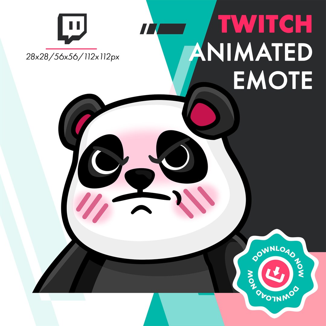Animated Panda Emote, Cute Panda Leave Emote for Streamers - Etsy