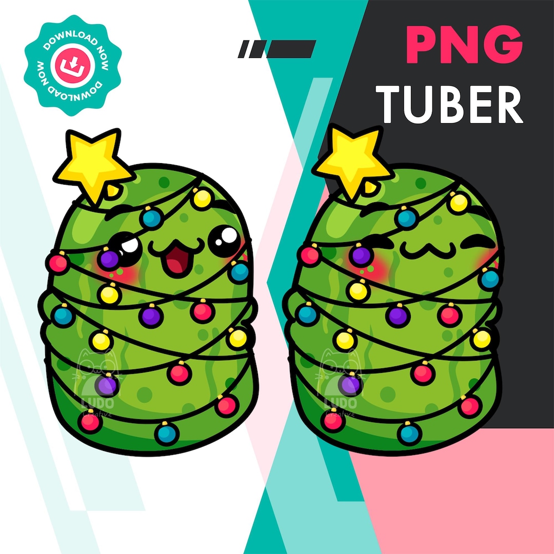 Christmas Pngtuber Pickle, Holiday Cucumber Vtuber Model for Twitch ...