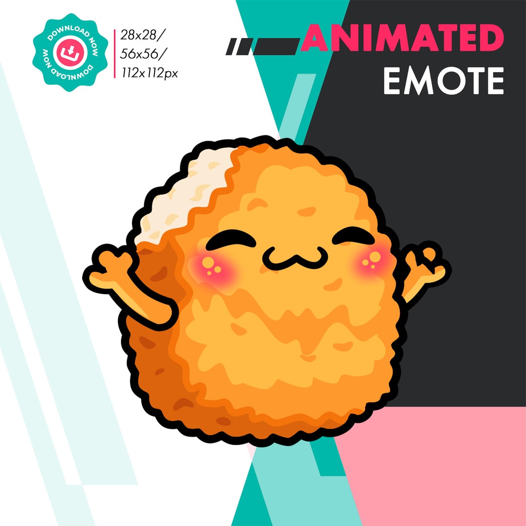 Animated Dance Emote, Cute Chicken Nugget Jam Emote for Twitch ...