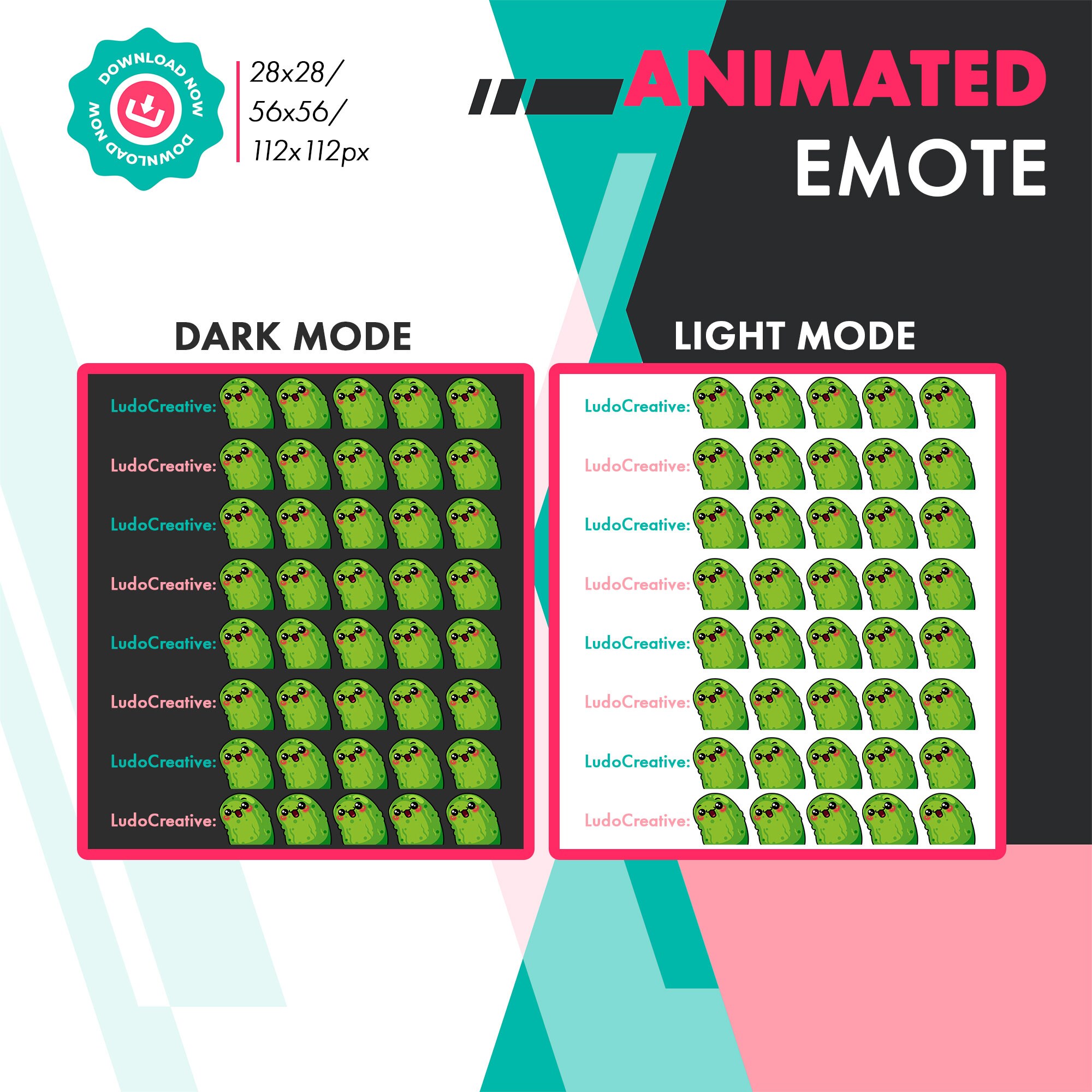 Animated Bobble Emote, Cute Pickle Wiggle Emote for Twitch Youtube ...