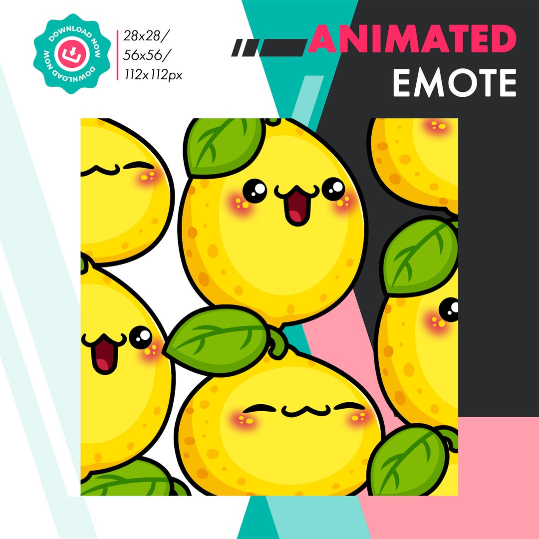 Animated Raid Emote, Cute Lemon Raid Emote for Twitch Youtube Discord ...