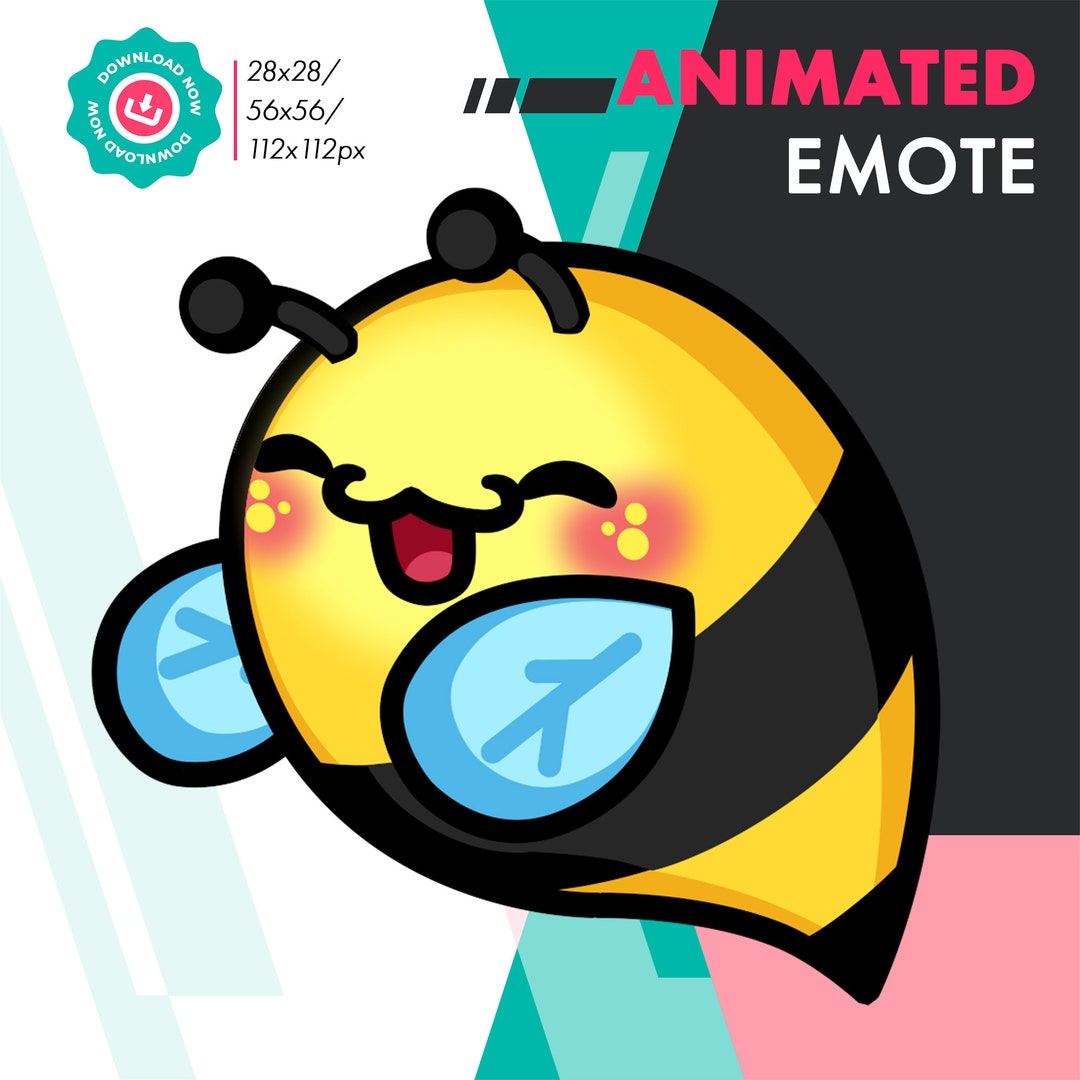 Animated Emotes, Cute Bee Dance Emote for Twitch Youtube Discord ...
