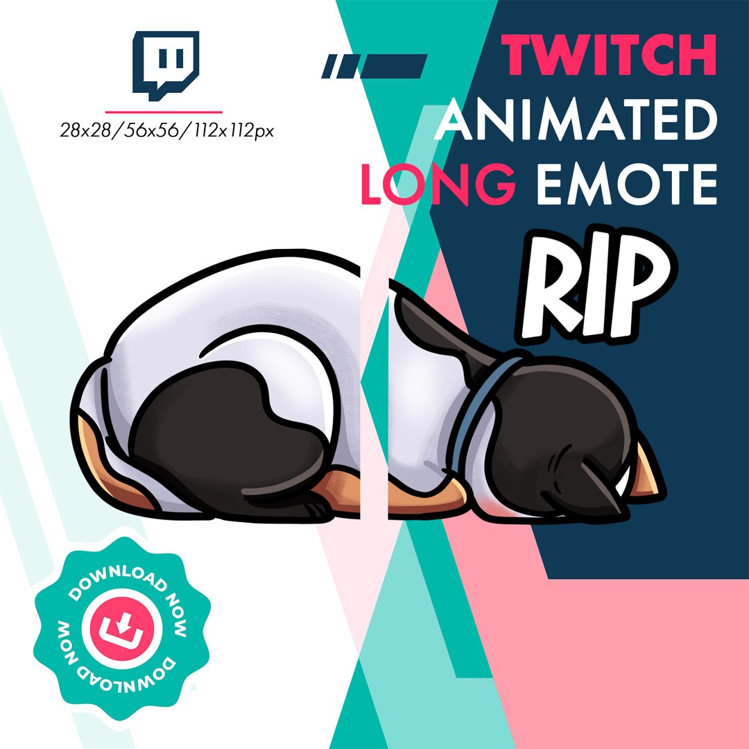Animated Twitch Long Cat Emote | Cute Cat Rip Emote for Twitch Youtube ...