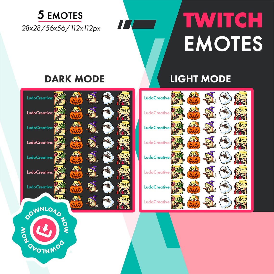 Halloween Toast Emote Pack, Cute 5 Zombie, Ghost, Pumpkin Bread Emote ...