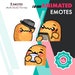 Animated Potato Emotes Pack 4, 5 Cute Potato Mlady, Sip, First Message ...