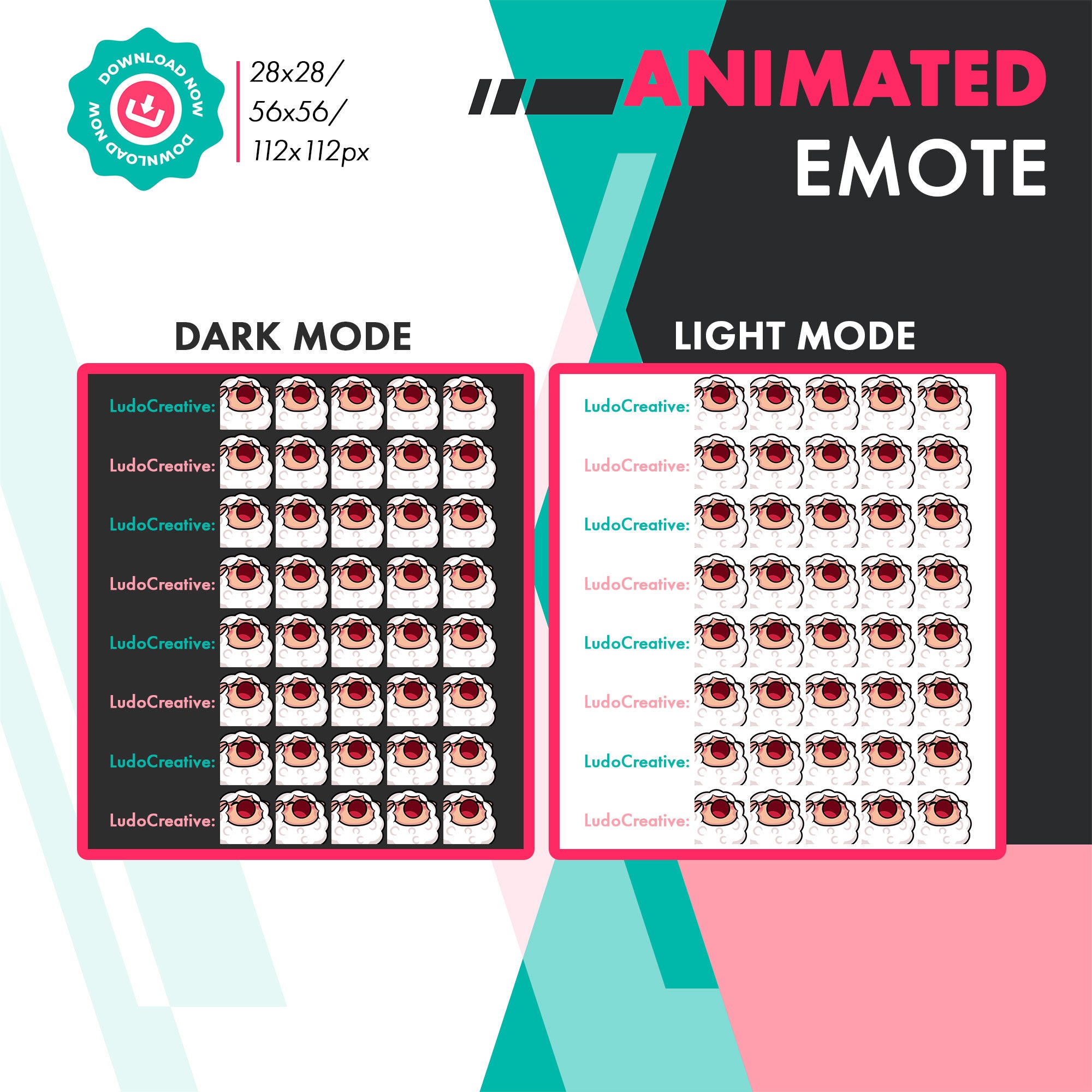 Animated Pop Emote, Cute Lamb Pop Emote for Twitch Streamers - Etsy