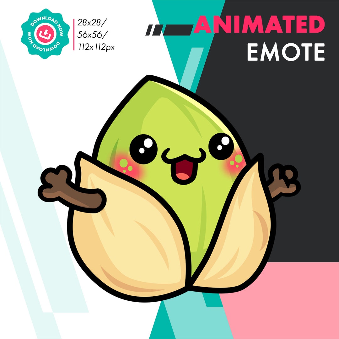 Animated Dance Emote, Cute Pistachio Jam Emote for Twitch Streamers - Etsy