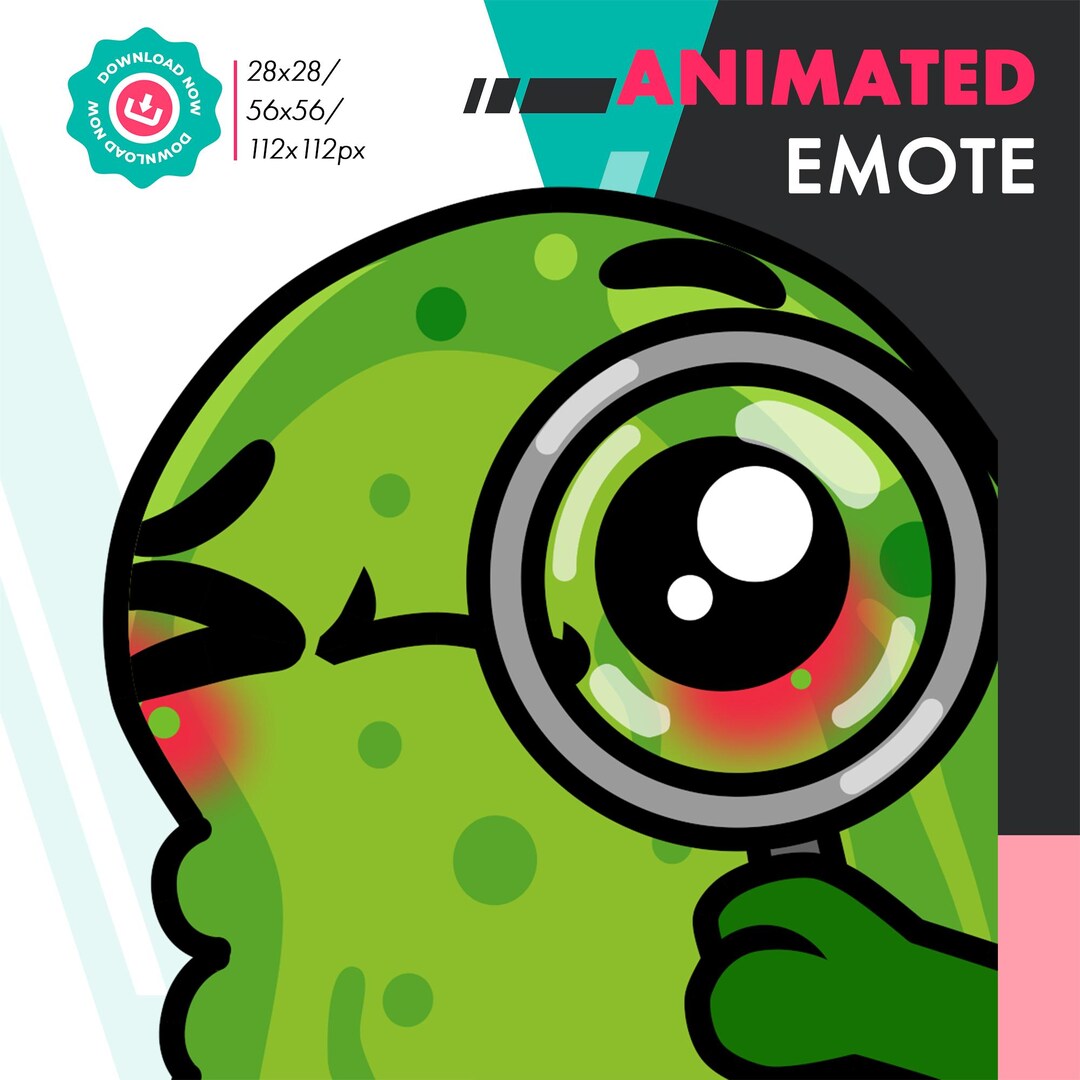 Animated Pickle SUS Emote, Cute Suspicious Pickle Emote for Twitch ...