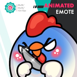 Angry Chicken With Knife - Etsy
