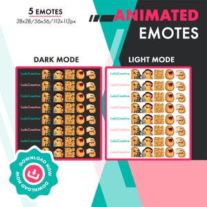 Animated Potato Emotes Pack 1, 5 Cute Potato Pop, Steer, Raid Emote Set ...