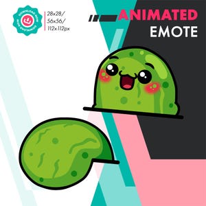 Animated Pickle Headbang Emote, Cute Pickle Head Slam Emote for Twitch ...