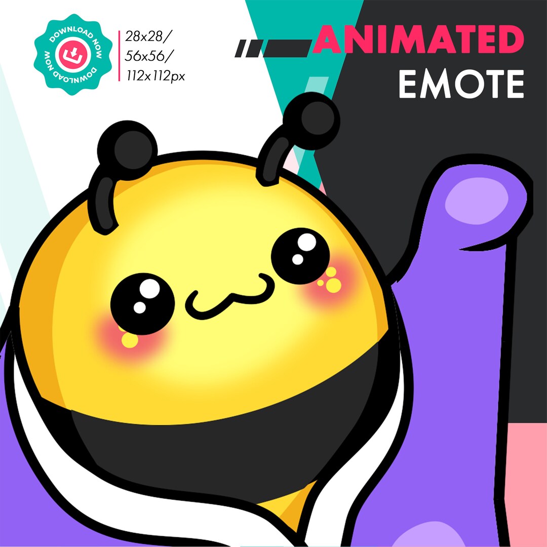 Animated Blanket Dance Emote, Cute Bee Cozy Blanket Emote for Twitch ...