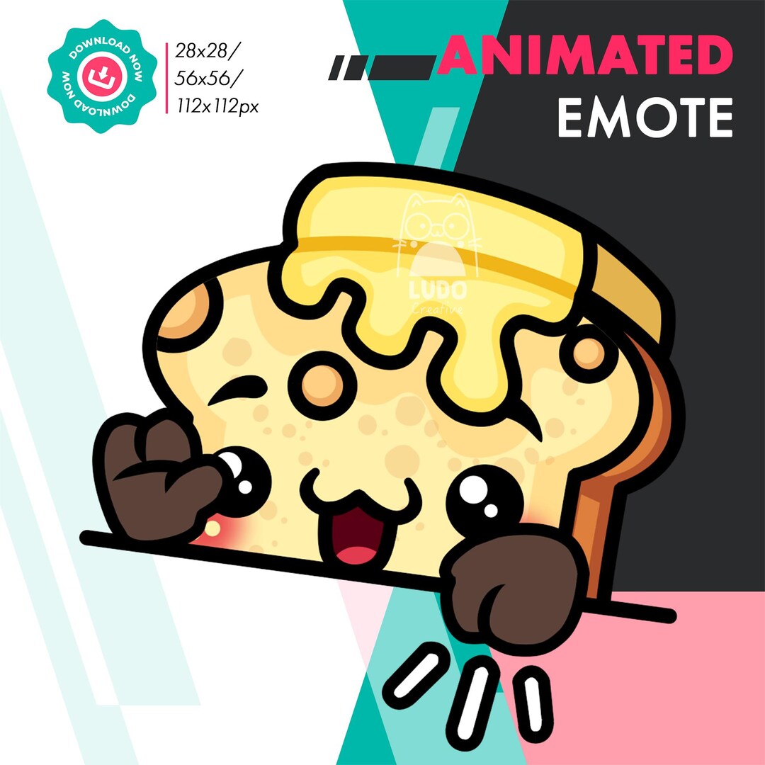 Animated Toast Bongo Tap Emote, Cute Bread and Butter Emote for Twitch ...