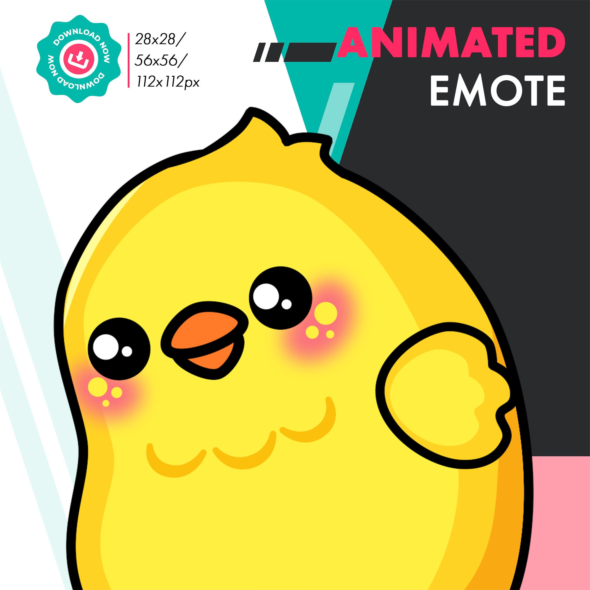 Animated Wiggle Emote, Cute Chick Bobble Emote for Streamers - Etsy