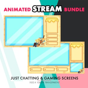 Mega Animated Toast Stream Package, Twitch Bread Overlays, Animated ...