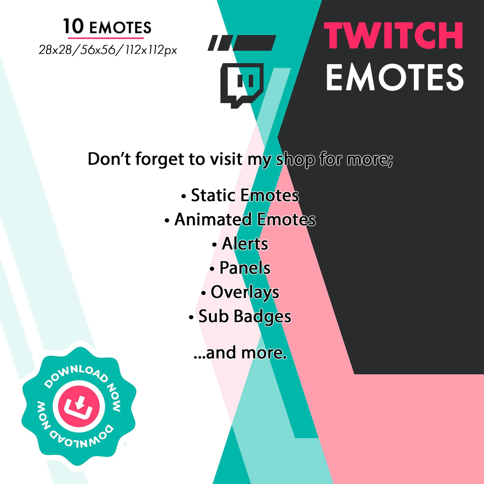 Twitch Hamster Emotes Set | 10 Cute Chibi Mouse Emotes Pack for Youtube ...