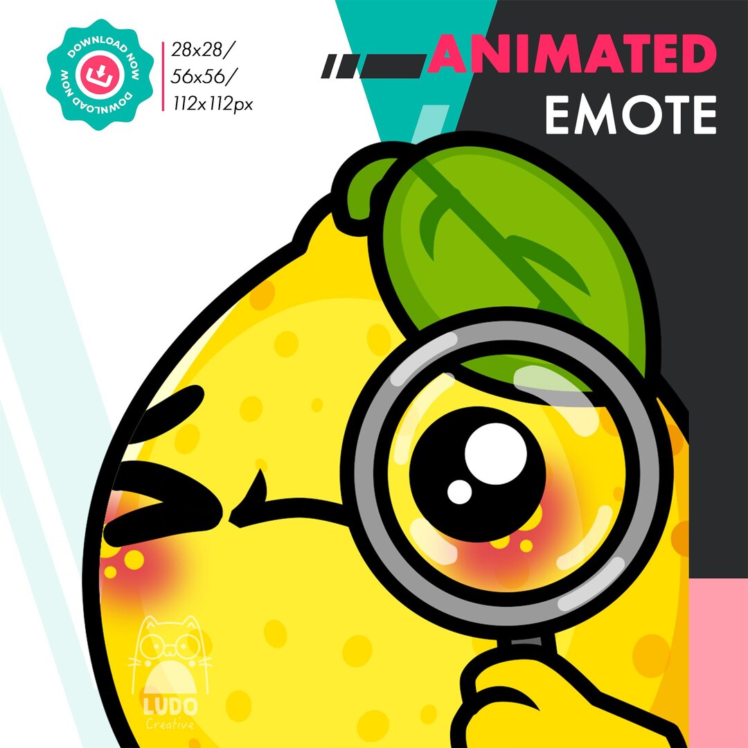 Animated Lemon SUS Emote: Twitch/discord/youtube Emoji for Streamers ...