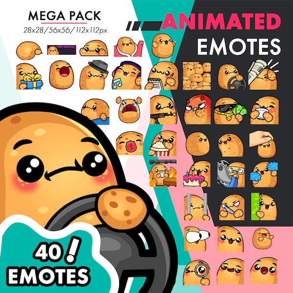 Animated Pickle Dance Emote, Cute Gherkin Belly Dance Emote for Twitch ...