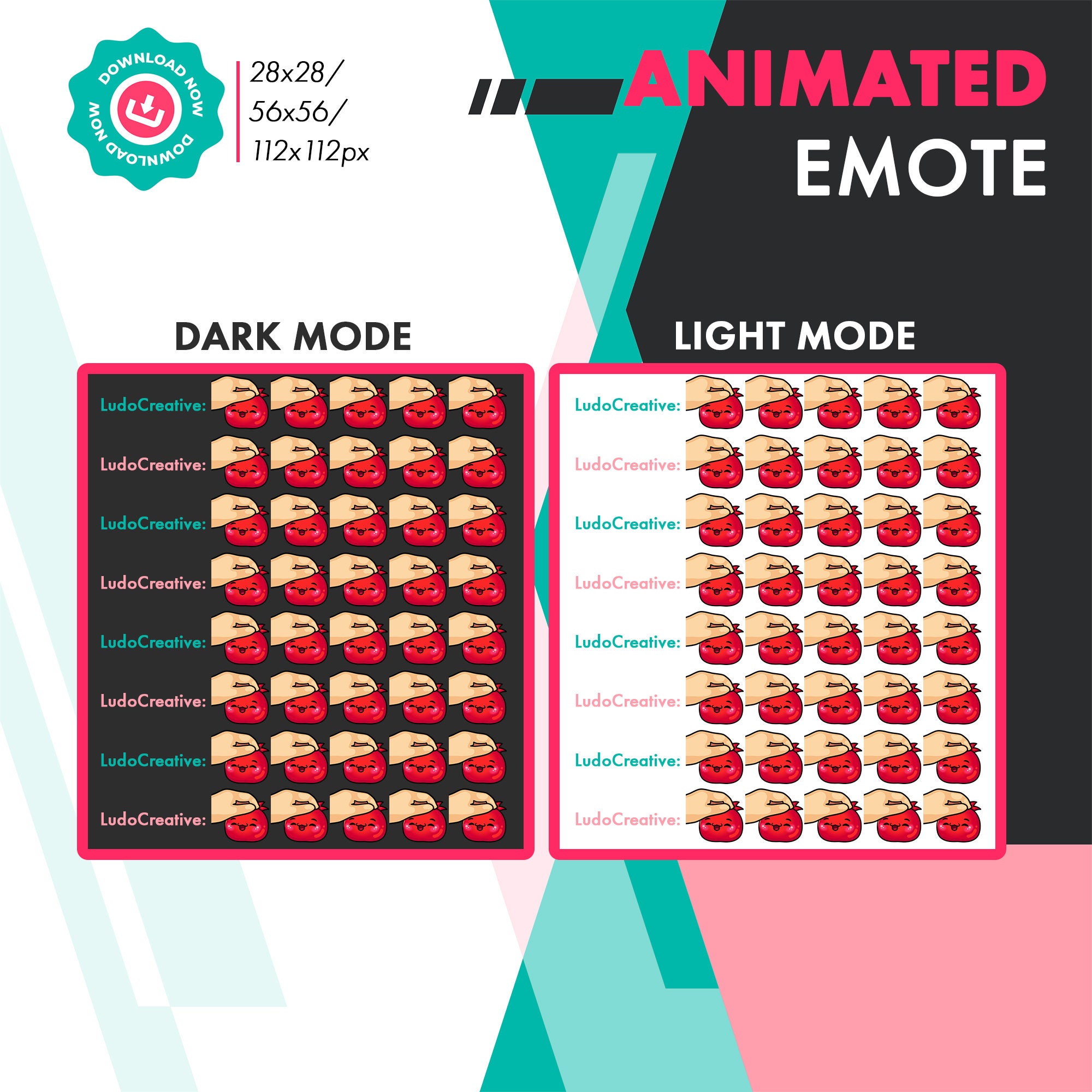 Animated Pomegranate Pet Emote, Animated Fruit Emote for Twitch ...