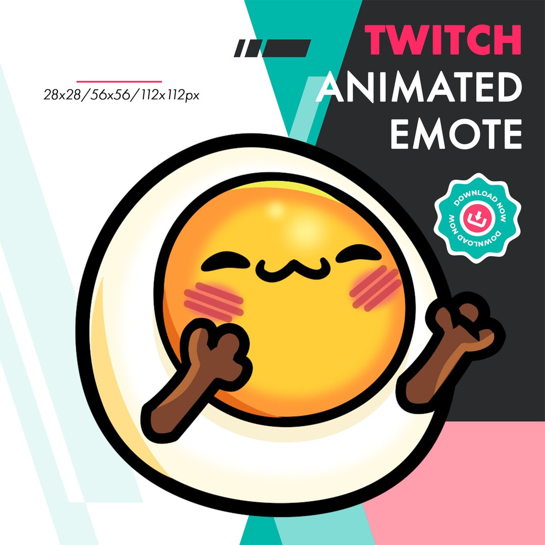 Animated Egg Emote, Animated Boiled Egg Dance Emote for Twitch ...