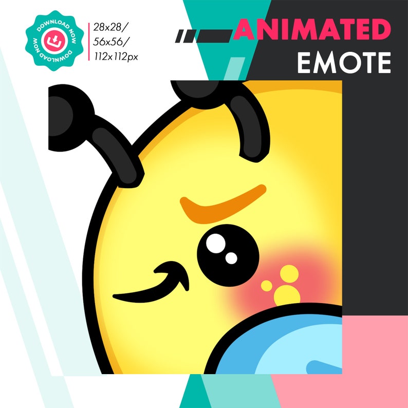 Animated Side Eye Emote, Animated Bee Emote for Twitch Streamers - Etsy