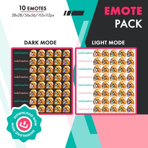 Nugget Bit Emote Pack, Cute 10 Fried Chicken Trophy Bit, Tier Emote Set ...