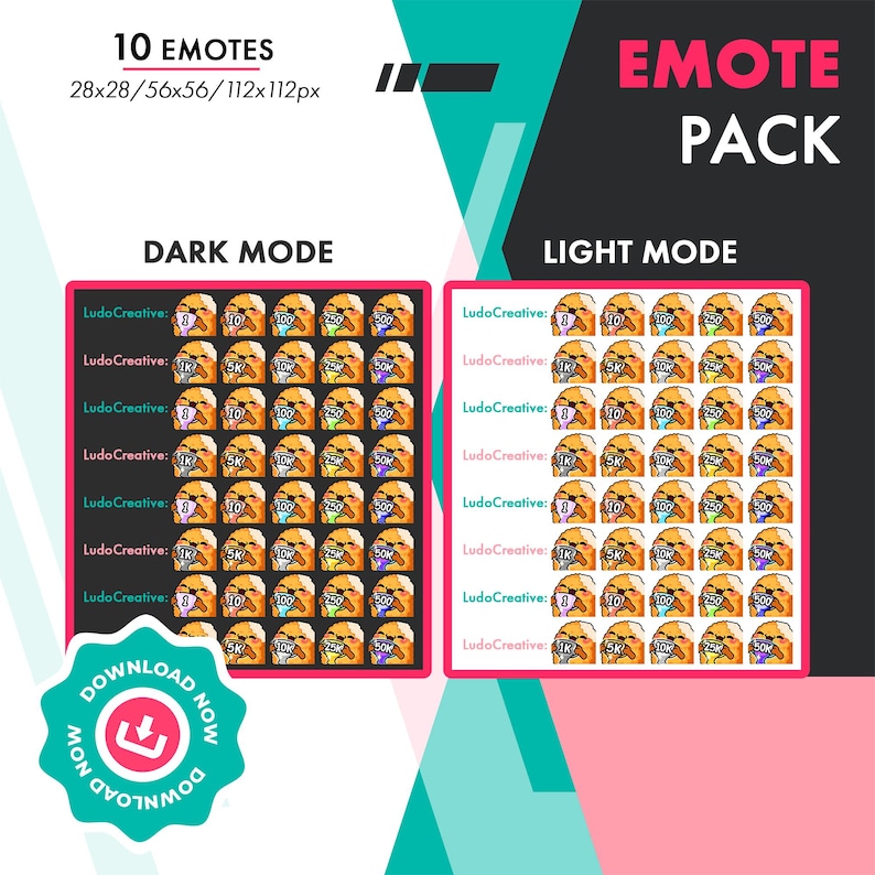 Nugget Bit Emote Pack, Cute 10 Fried Chicken Trophy Bit, Tier Emote Set ...