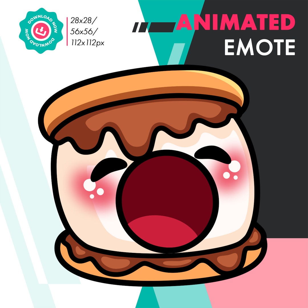 Animated Pop Emote, Cute Smore Pop Emote for Twitch Streamers - Etsy