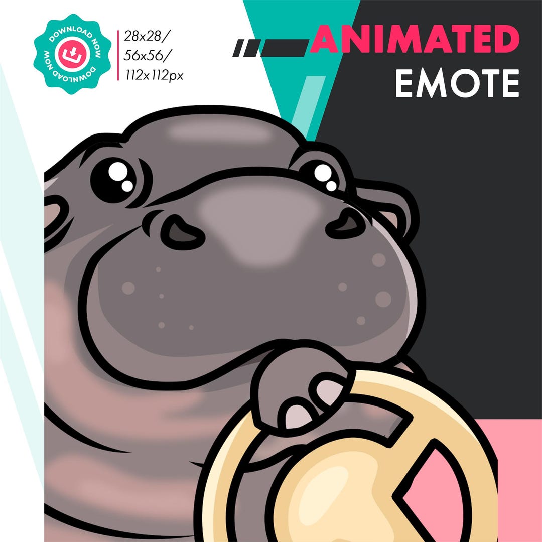 Animated Hippo Steering Wheel Emote, Animated Hippopotamus Driving ...