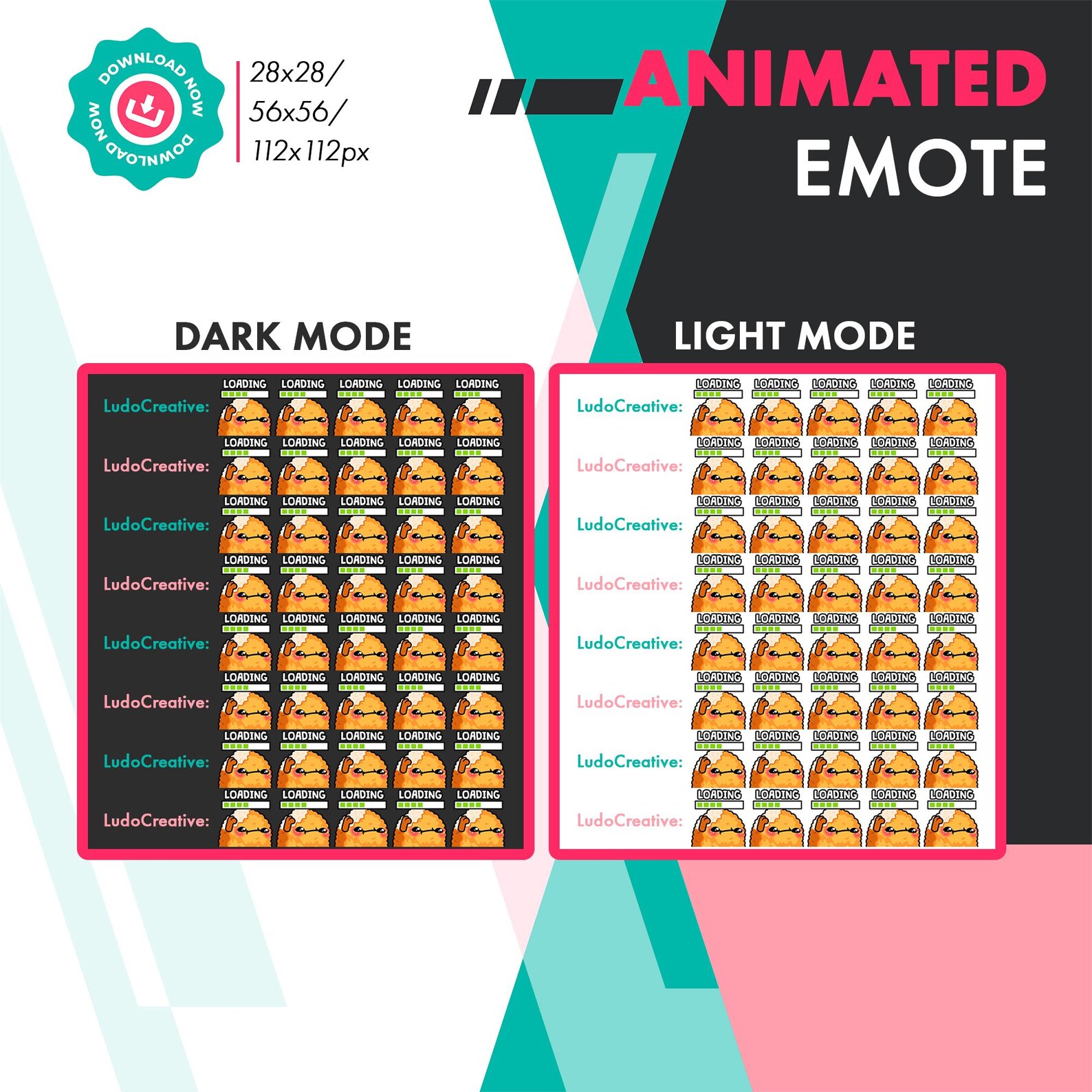 Animated Nugget Loading Emote, Cute Fried Chicken Confused Emote for ...