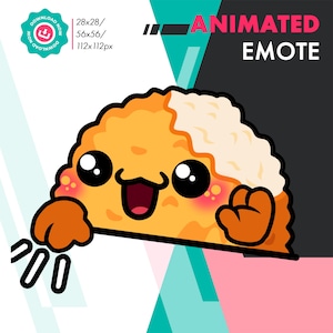 Animated Nugget Bongo Tap Emote, Cute Fried Chicken Emote for Twitch ...