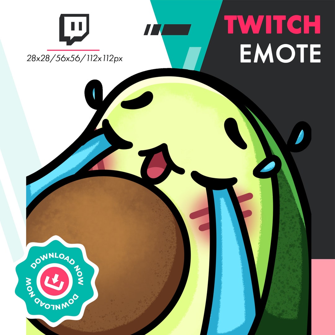 Twitch Avocado Emote | Cute Avocado Cry Emote for Twitch Youtube ...