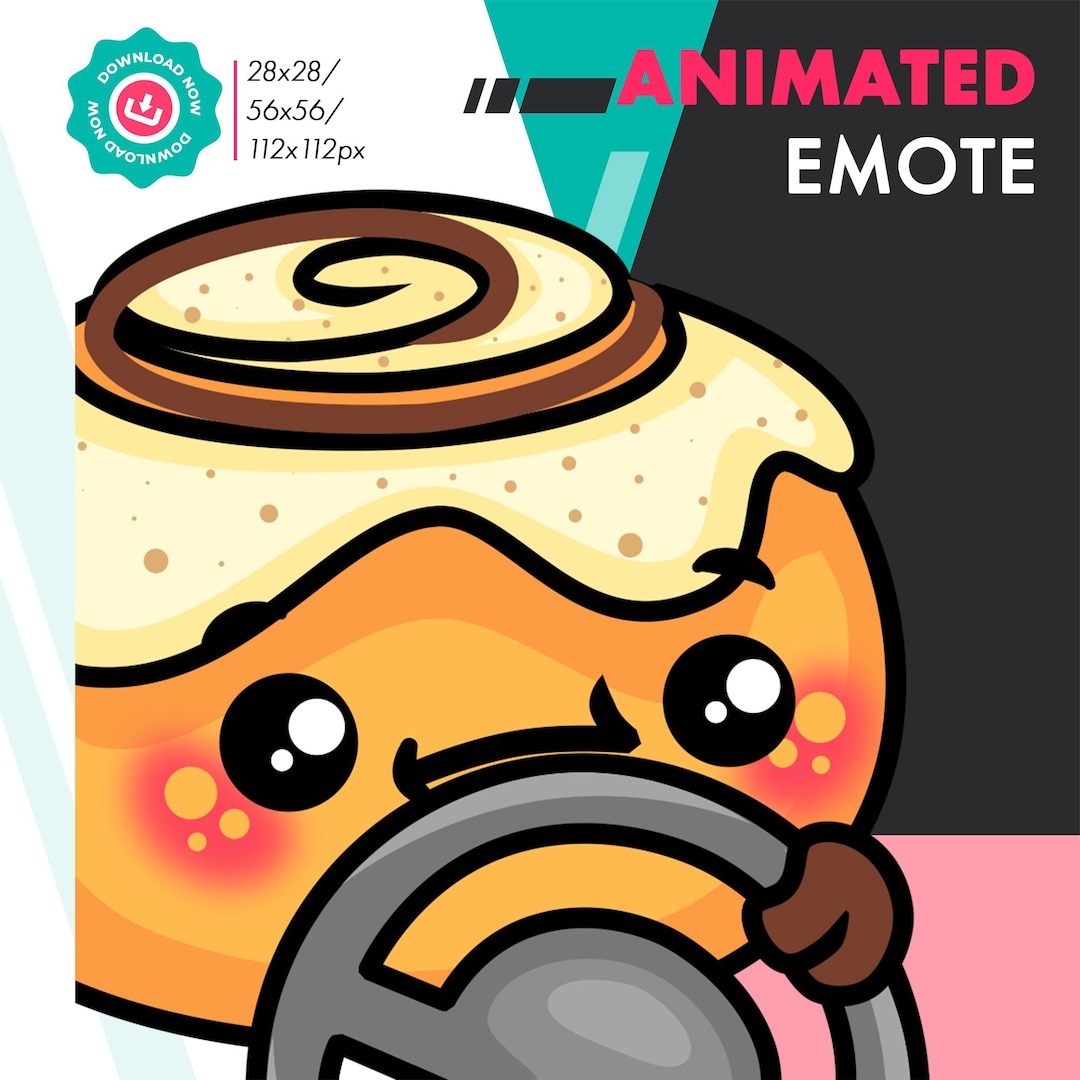 Animated Cinnamon Roll Steering Wheel Emote, Animated Bun Driving Emote ...