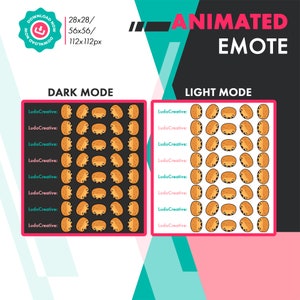 Animated Potato Rolling Emote, Cute Potato Rotating Emote for Twitch ...