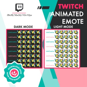 Animated Emotes, Cute Bee Cheer Emote for Twitch Youtube Discord ...