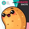 Animated Potato Rolling Emote, Cute Potato Rotating Emote for Twitch ...