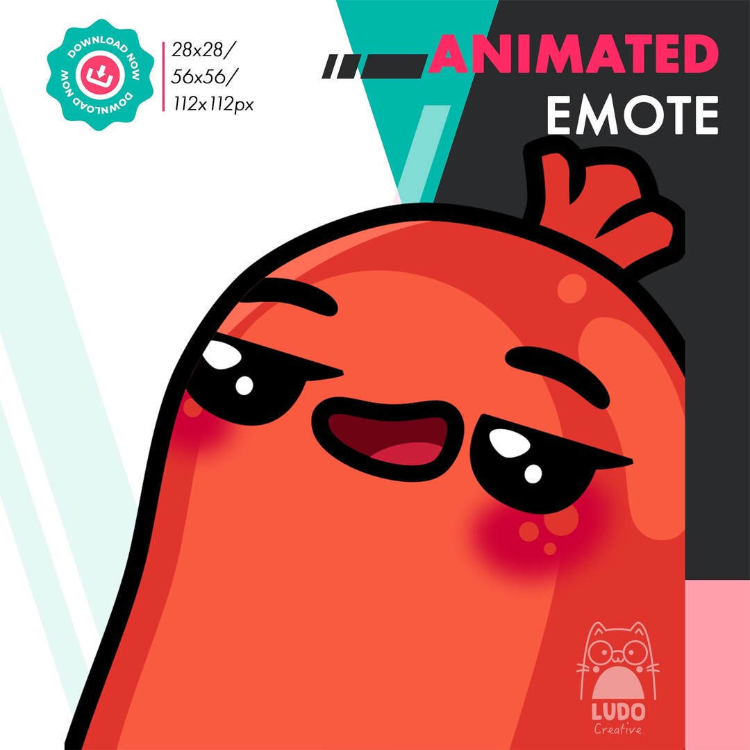 Animated Sausage Smirk Emote, Kawaii Food GIF for Twitch Streamers - Etsy