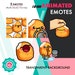 Animated Chicken Nugget Emotes Pack, 5 Cute Fried Chicken Steering ...