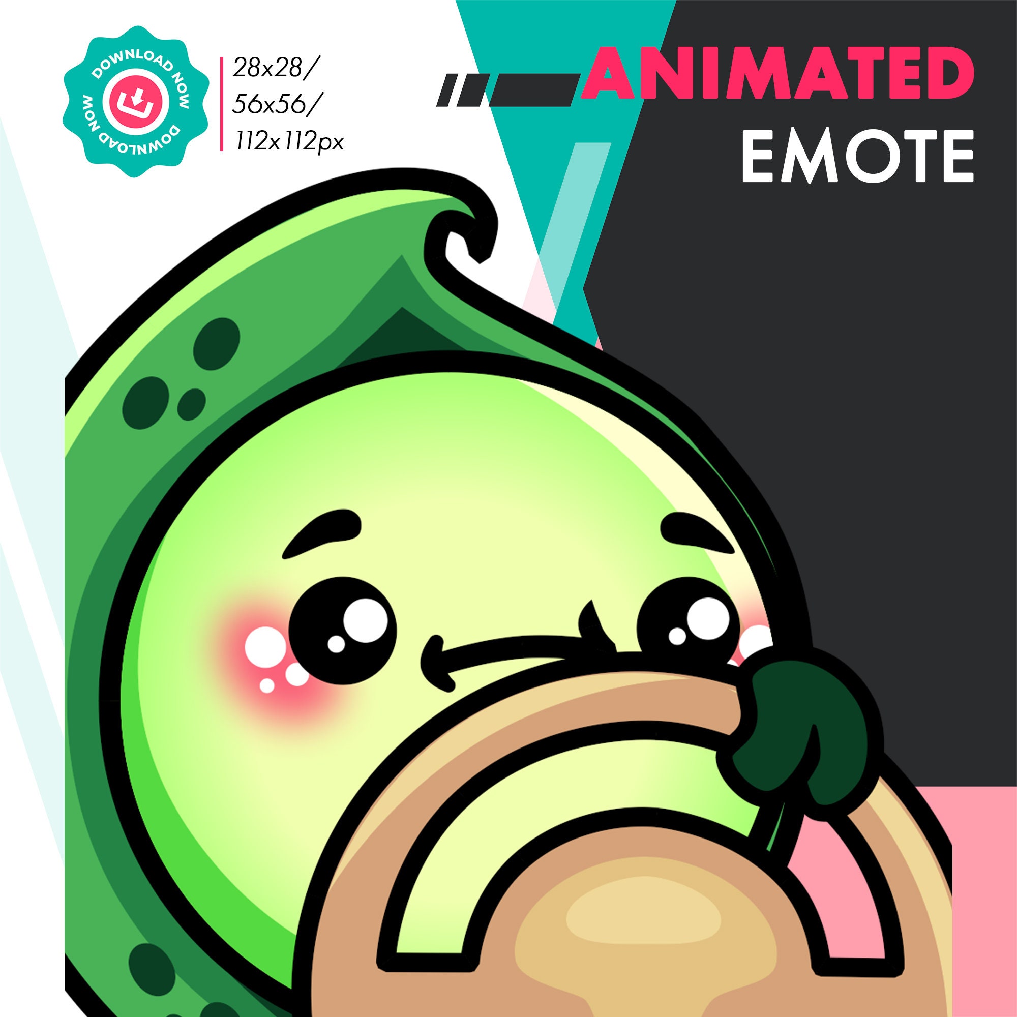 Animated Pea Emote, Animated Peas Steer Emote for Twitch Streamers - Etsy