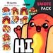 Animated French Fries Emotes Pack, 5 Cute Potato Chips Dance, Lick, POP ...