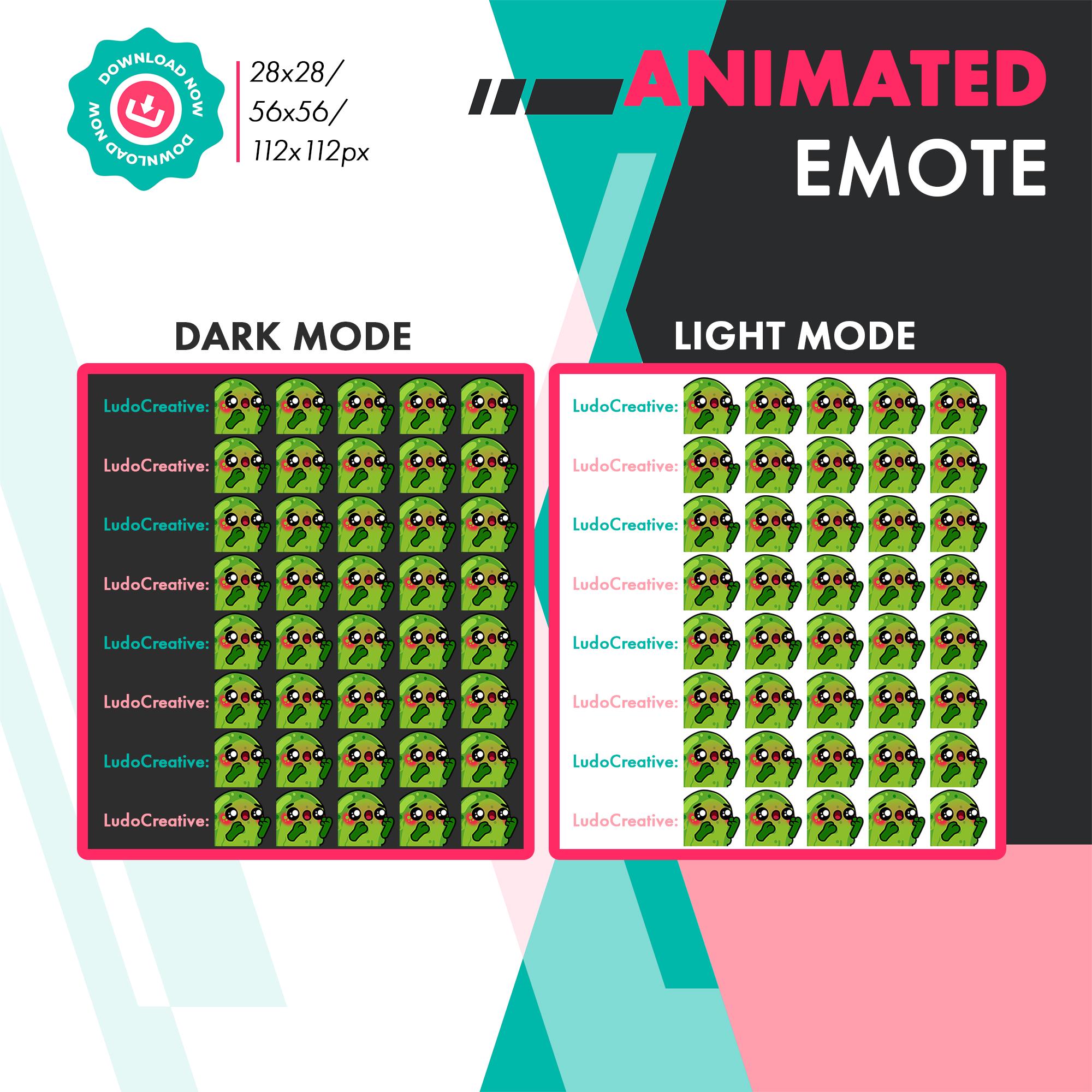 Animated Pickle Uppies Emote, Cute Gherkin Hug Dance Emote for Twitch ...