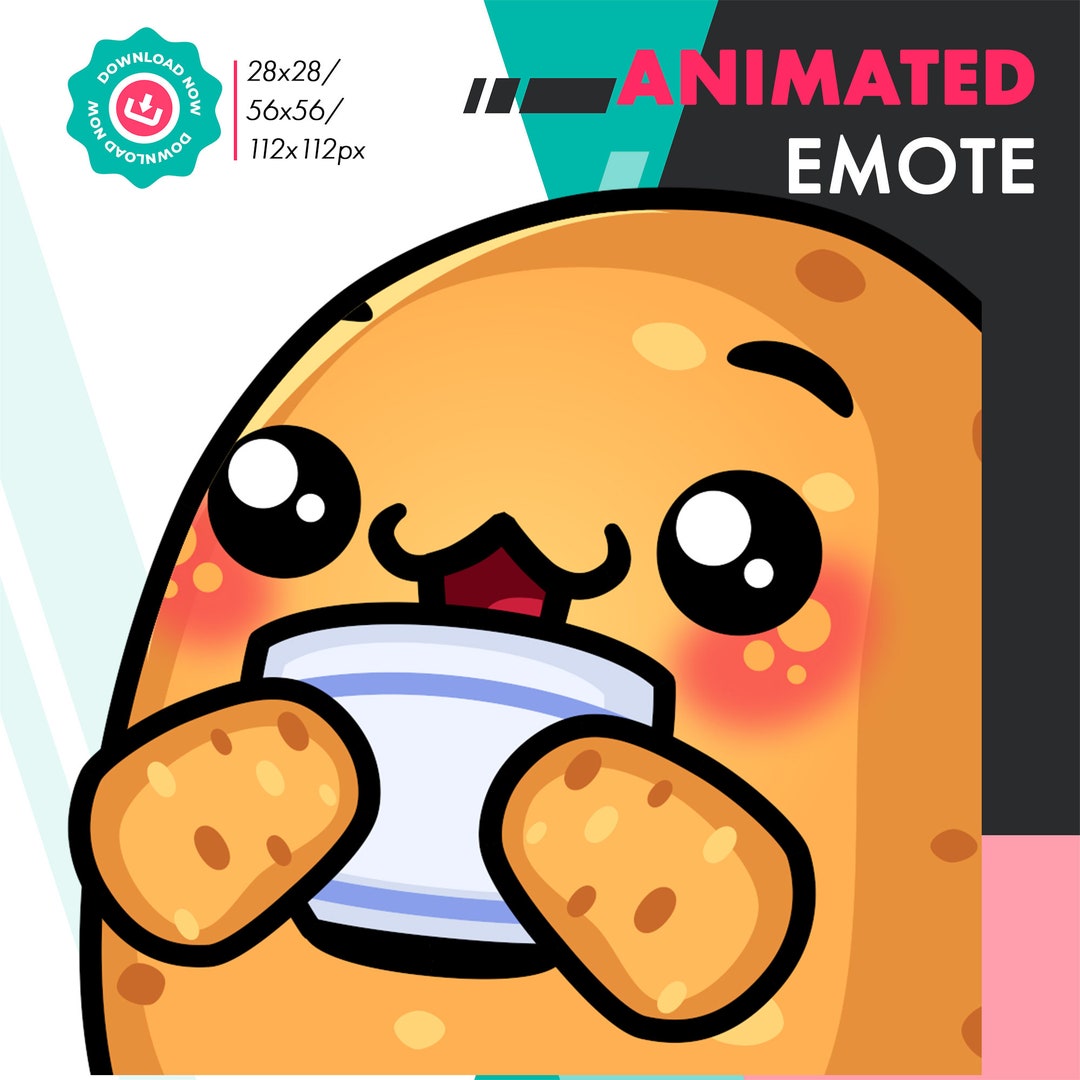 Animated Potato Emote, Animated Potato Sip Emote for Twitch Streamers ...