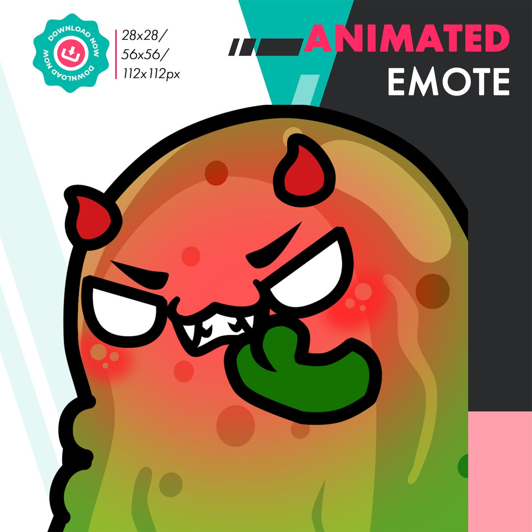 Animated Pickle Emote, Cute Evil Gherkin Emote for Streamers - Etsy