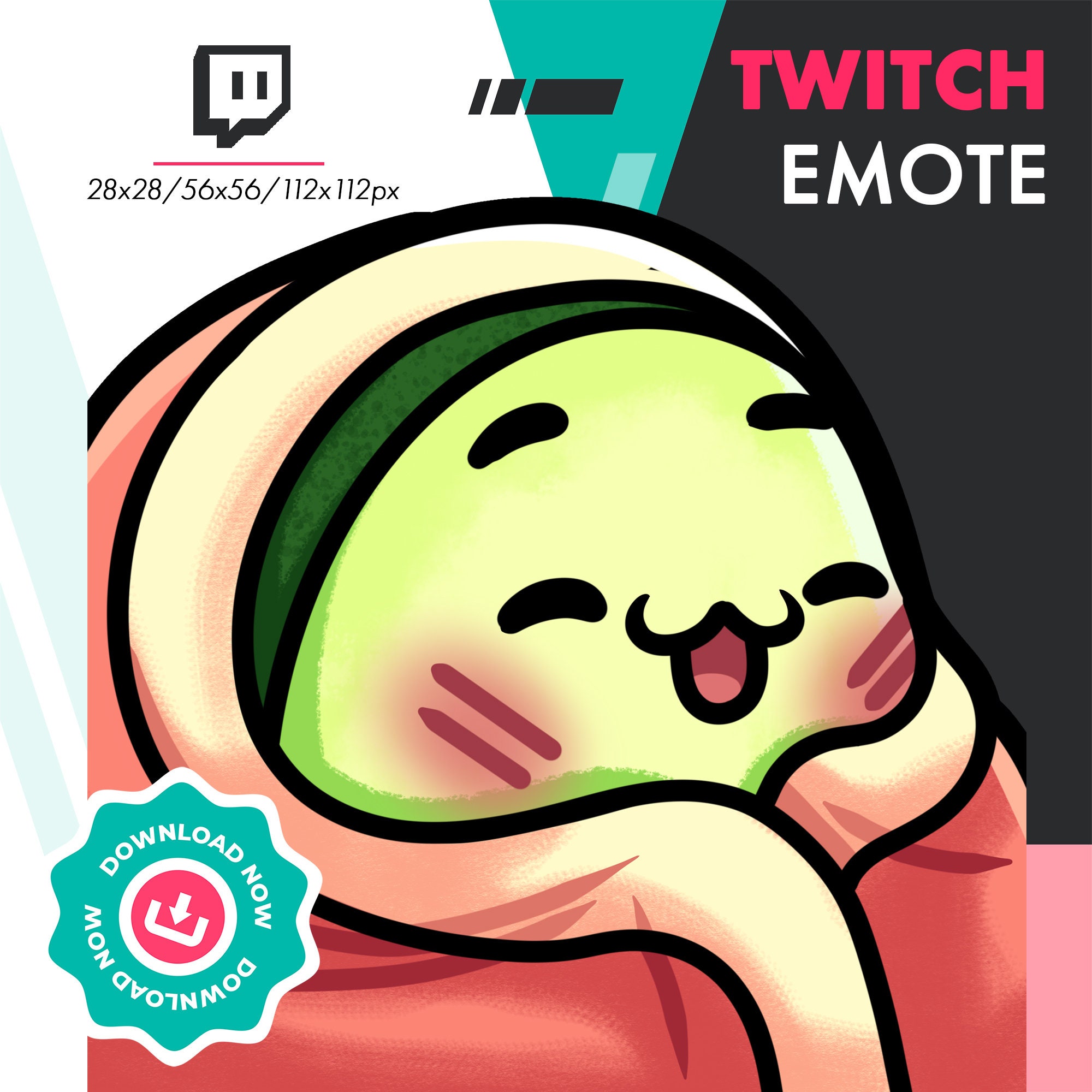 Twitch Avocado Emote | Cute Avocado Cozy Blanket Emote for Twitch ...