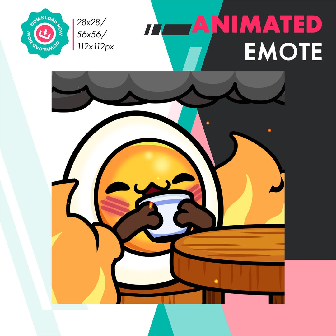 Animated Egg This is Fine Emote, Animated Boiled Egg Its Fine Emote for ...
