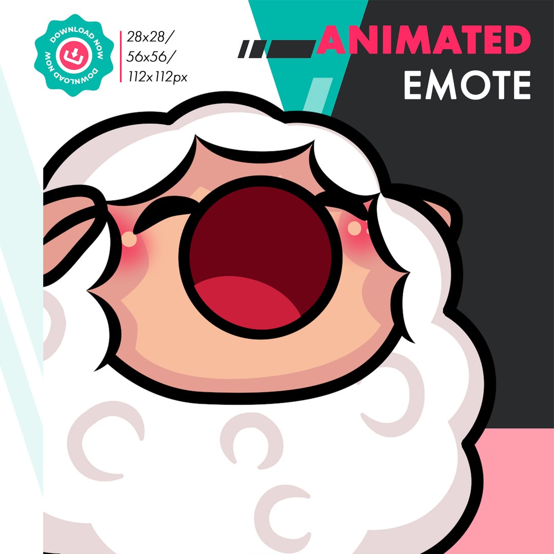 Animated Pop Emote, Cute Lamb Pop Emote for Twitch Streamers - Etsy