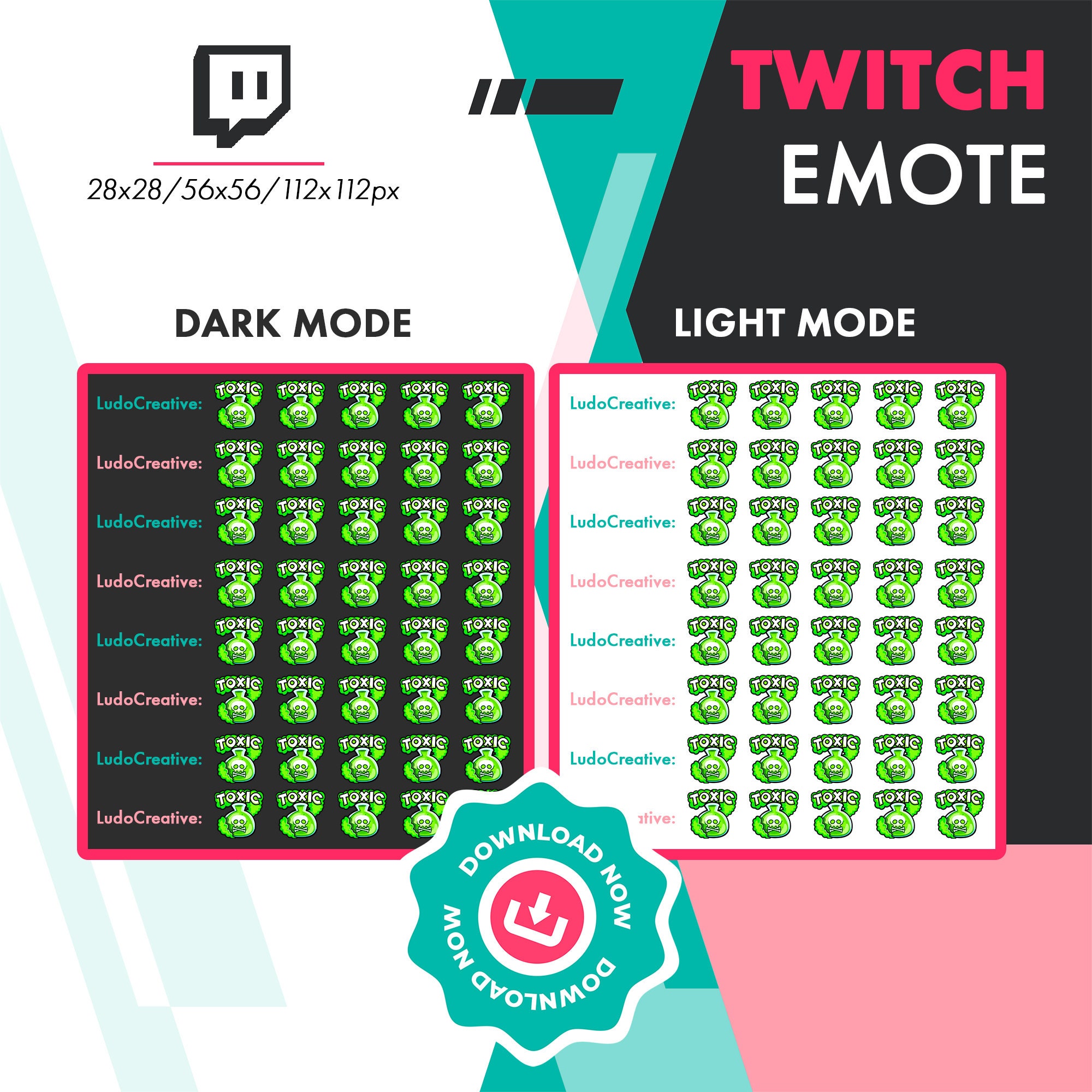 Twitch Toxic Emote Cute Emotes for Discord Twitch Youtube - Etsy