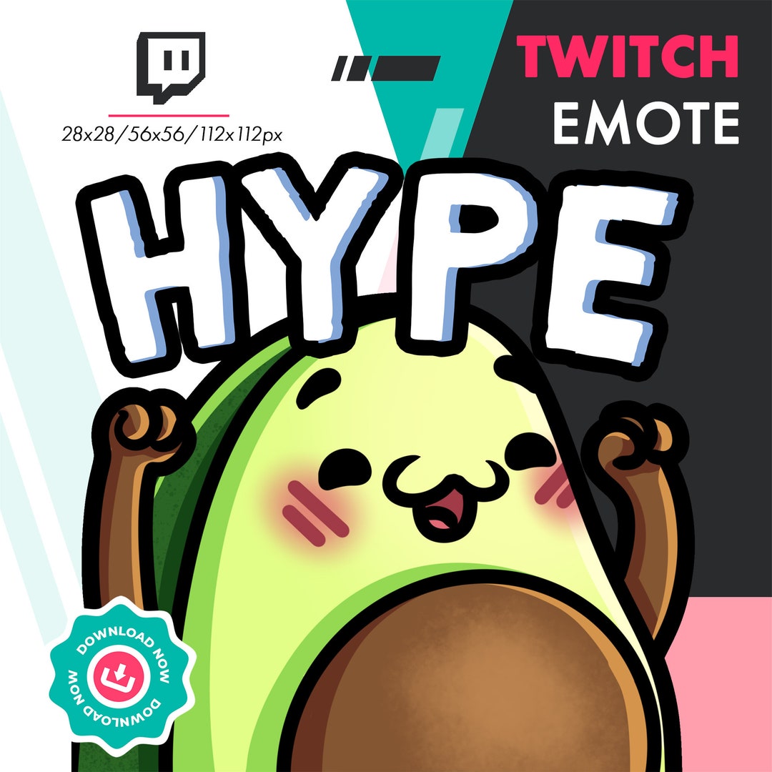 Twitch Avocado Emote | Cute Avocado Hype Emote for Twitch Youtube ...